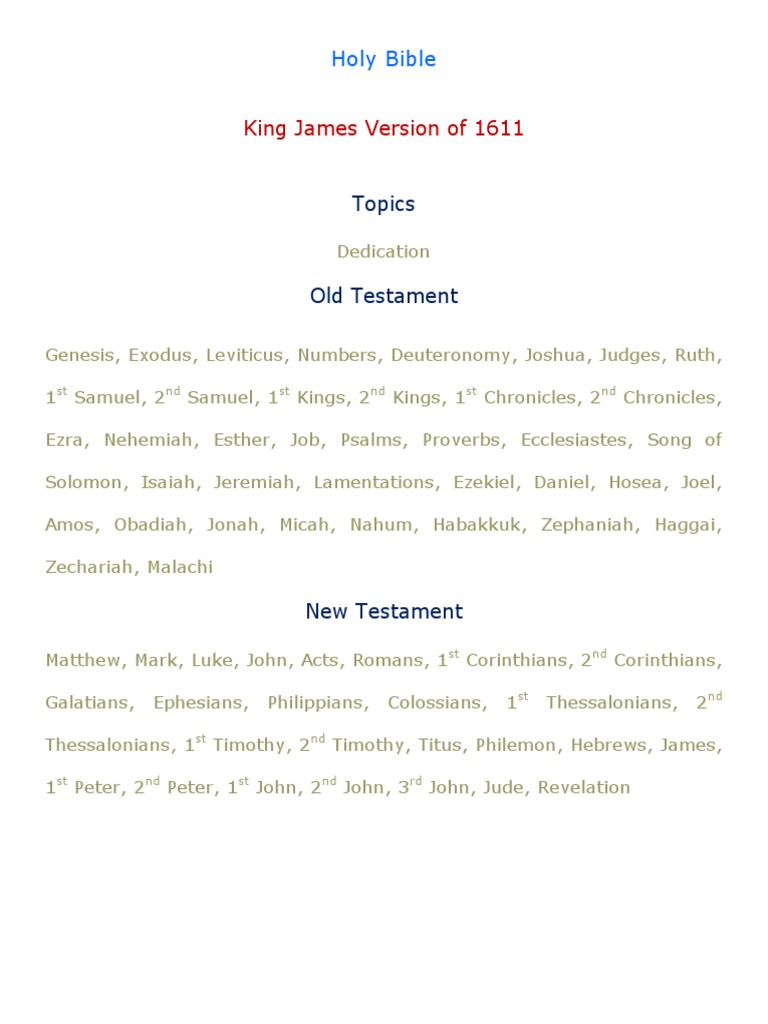 KJV 1611 Red Letter Bible PDF Download | PDF | Cain And Abel | Christianity