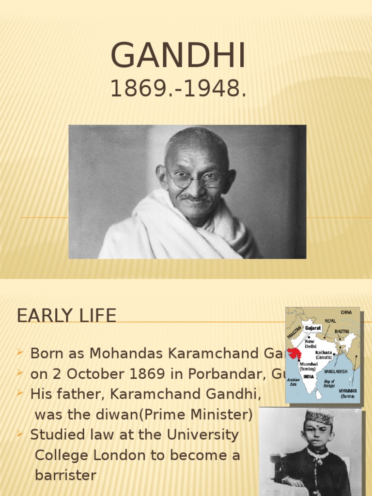 Gandhi english ppt | Mahatma Gandhi | Social Movements