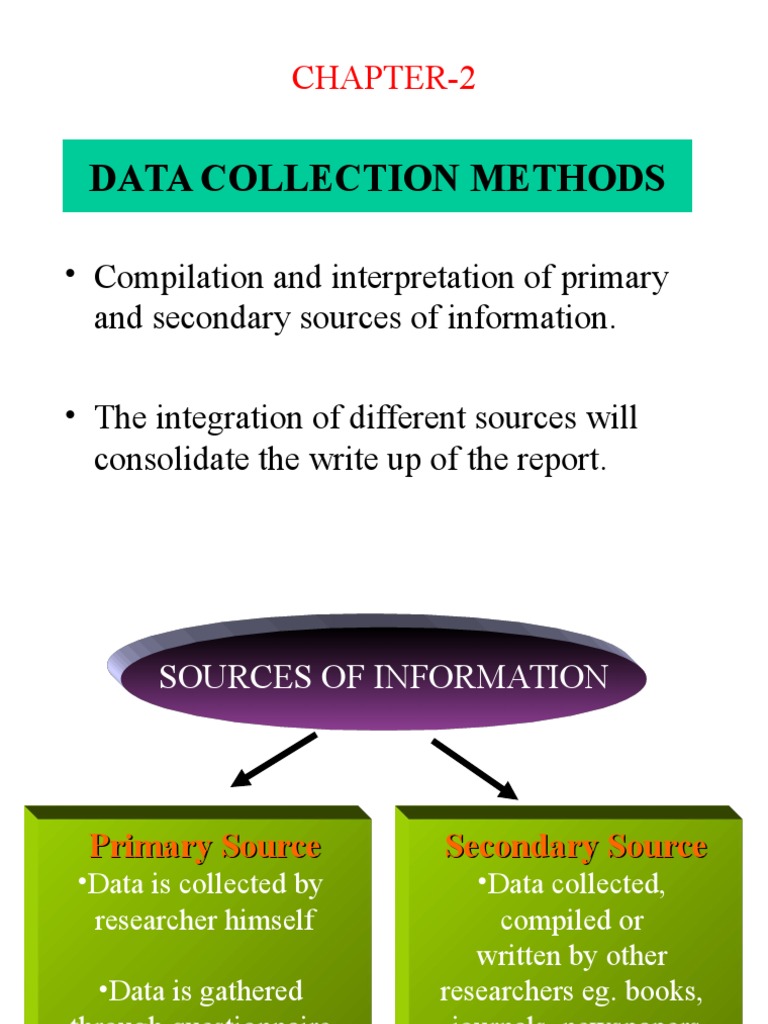Ch2-DATA COLLECTION METHODS | PDF | Survey Methodology | Field Research