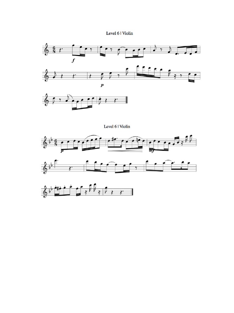 Violin Sight Reading | PDF