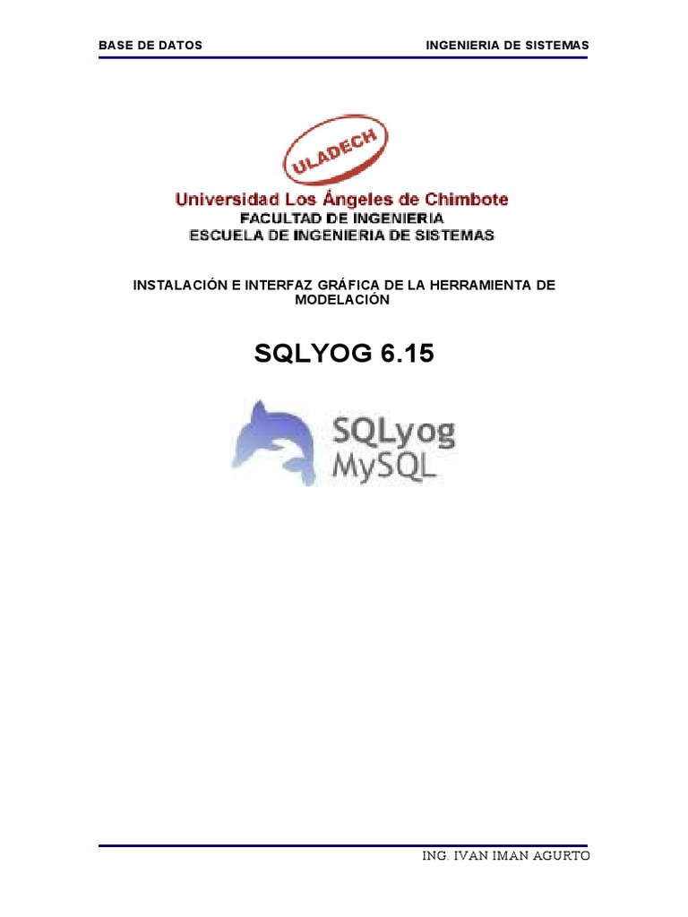Instalación de SQLyog 6.15 | PDF | Ventana (informática) | Programa de ...