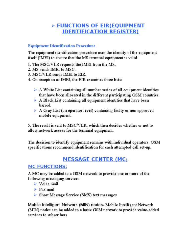 GSM Equipment & Messaging Guide | PDF