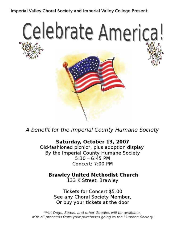Celebrate America Flyer | PDF | Society