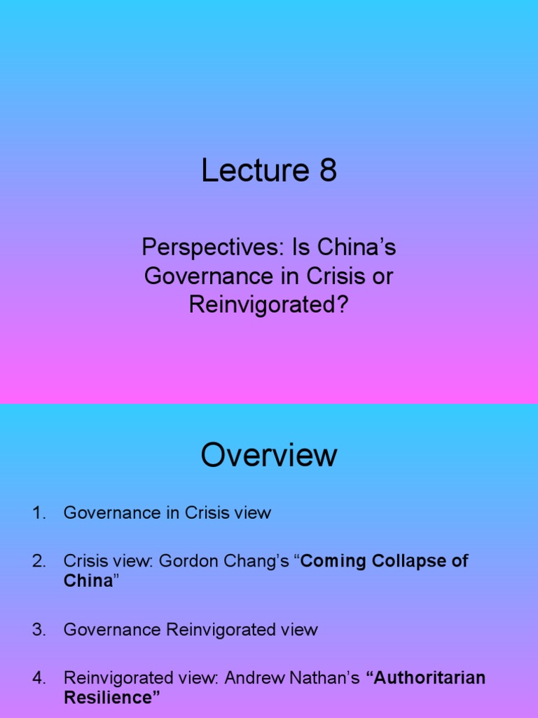 Cse Theme II Lecture 8 | PDF | Communist Party Of China | Deng Xiaoping