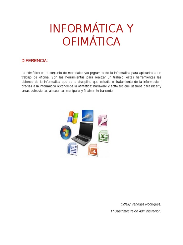 Informática y Ofimática | PDF | Informática