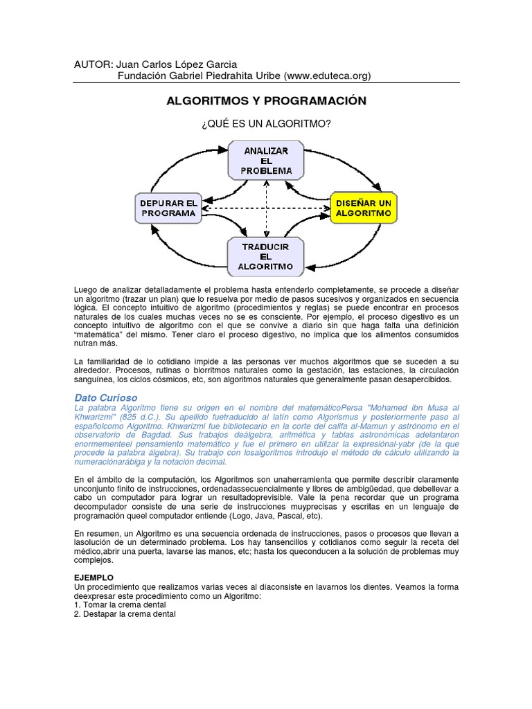 Algoritmos Y Programacion Pdf Algoritmos Variable Informática 