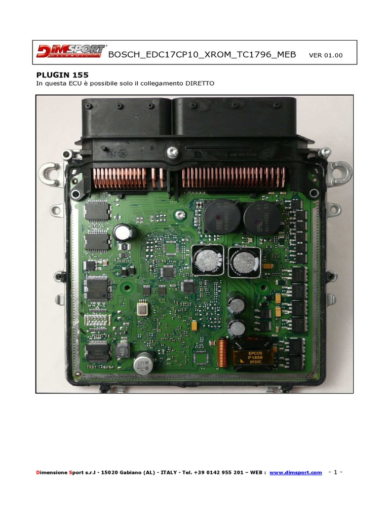 Bosch Edc17cp10 Xrom Tc1796 Meb 1040