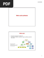 Nitric Acid Production via Ostwald Process | PDF | Nitric Acid | Ammonia