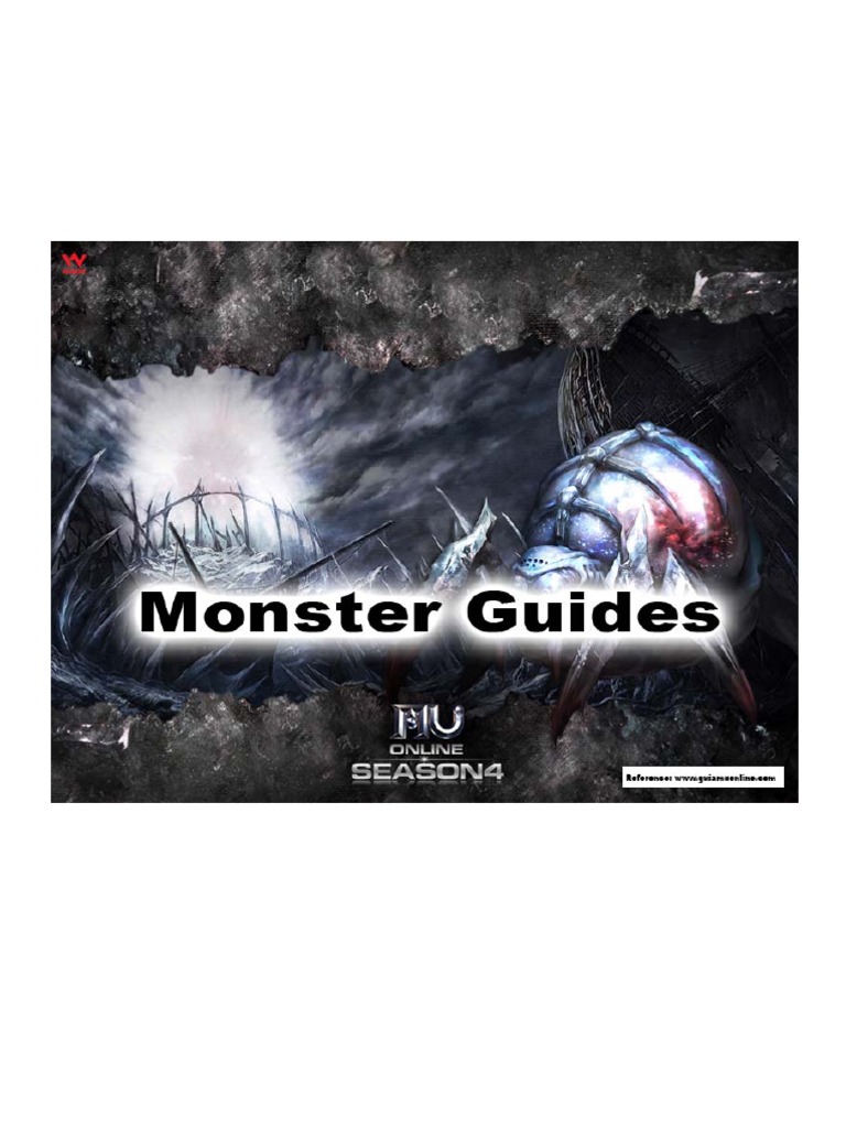 MU Online Monster Statistics Guide | PDF | Fantasy | Leisure