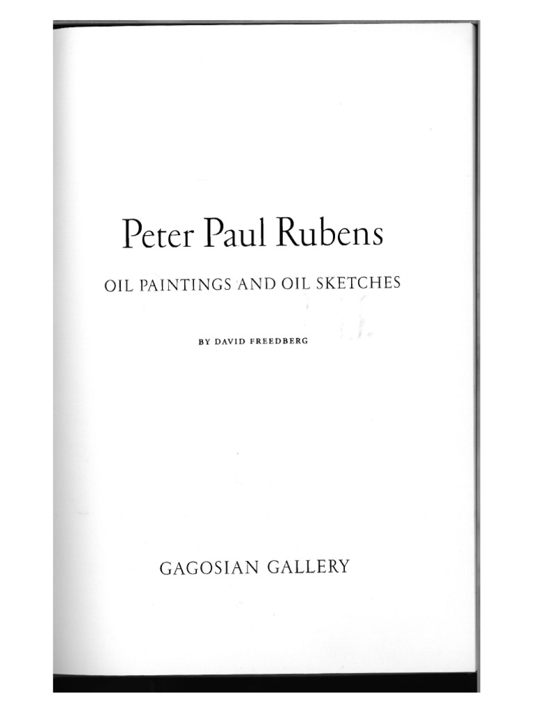 Peter Paul Rubens: Oil Paintings and Oil Sketches | PDF | Peter Paul ...