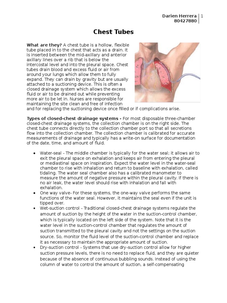 Lab Skill Presentation - Chest Tubes | PDF | Respiratory System ...