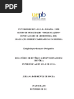 Modelo de Capa - TCC Pedagogia Uniplan | PDF