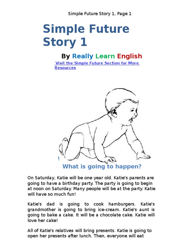 Simple Future Story | PDF | Question | Cakes