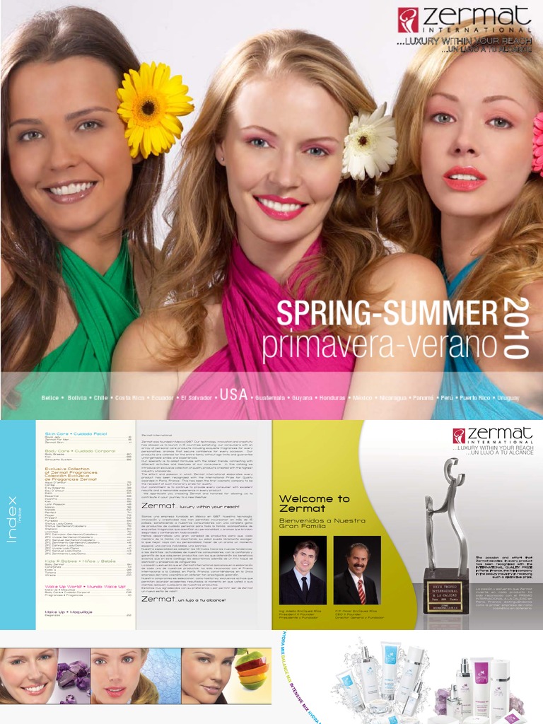 Zermat International Spring Summer Catalog 2010 | PDF | Wrinkle | Cosmetics