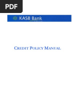 Credit Policy Manual | PDF | Credit | Finance & Money Management