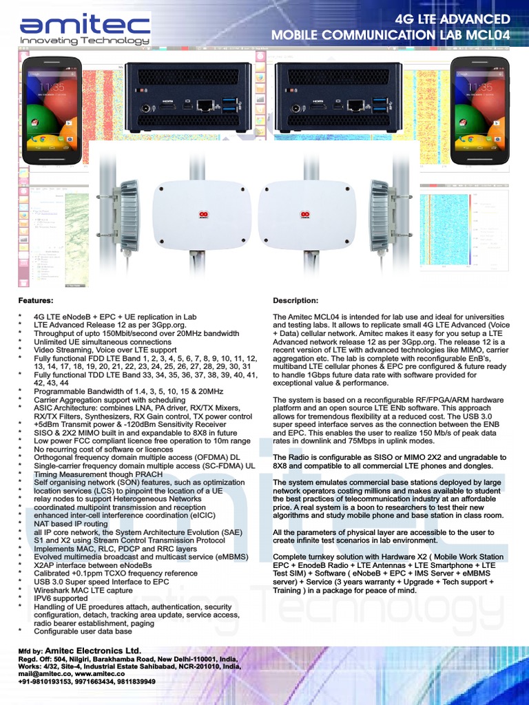 4G Mobile Communication Lab MCL04 | PDF | 4 G | Lte (Telecommunication)
