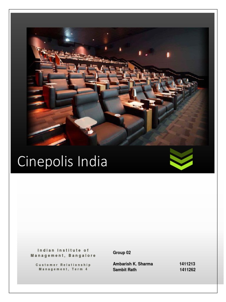 Cinepolis India: Indian Institute of Management, Bangalore | PDF ...