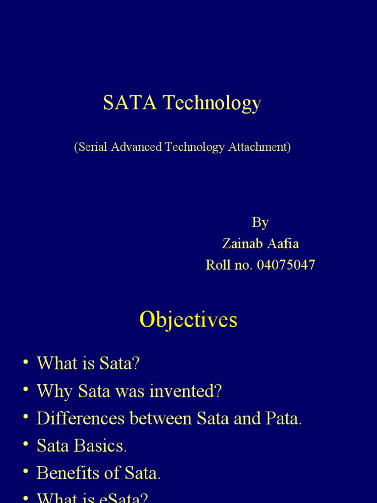 Serial ATA Technology Features and Basics | PDF | Areas Of Computer ...