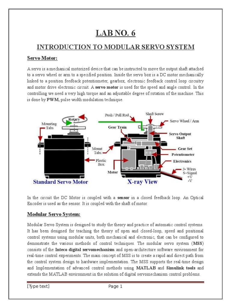 Servo Motor | PDF | Servomechanism | Electromagnetism