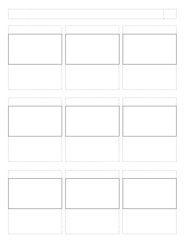 Storyboard Template 16x9 | PDF