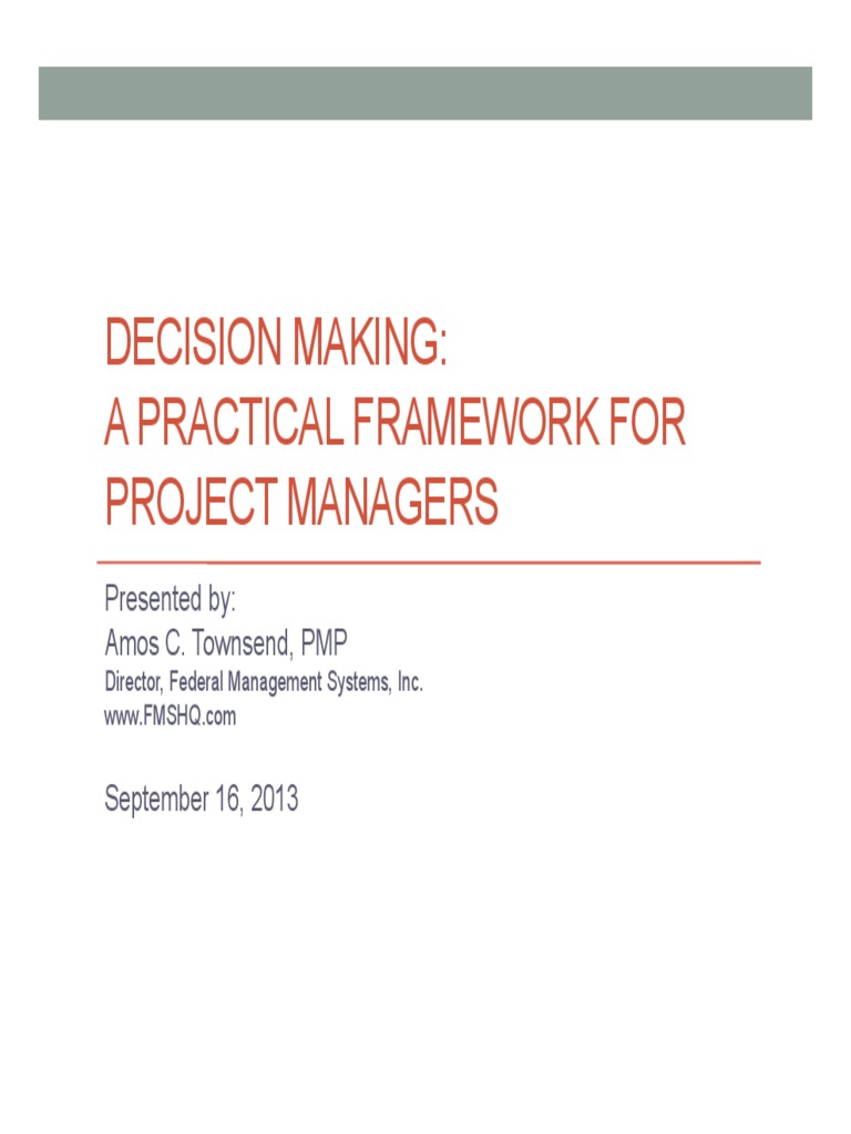 PLFH S3 Decision Making | PDF | Decision Making | Risk