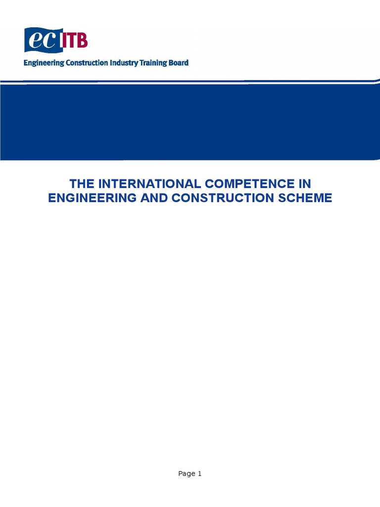 ECITB ICE Scheme Overview & Process | PDF | Structural Steel ...