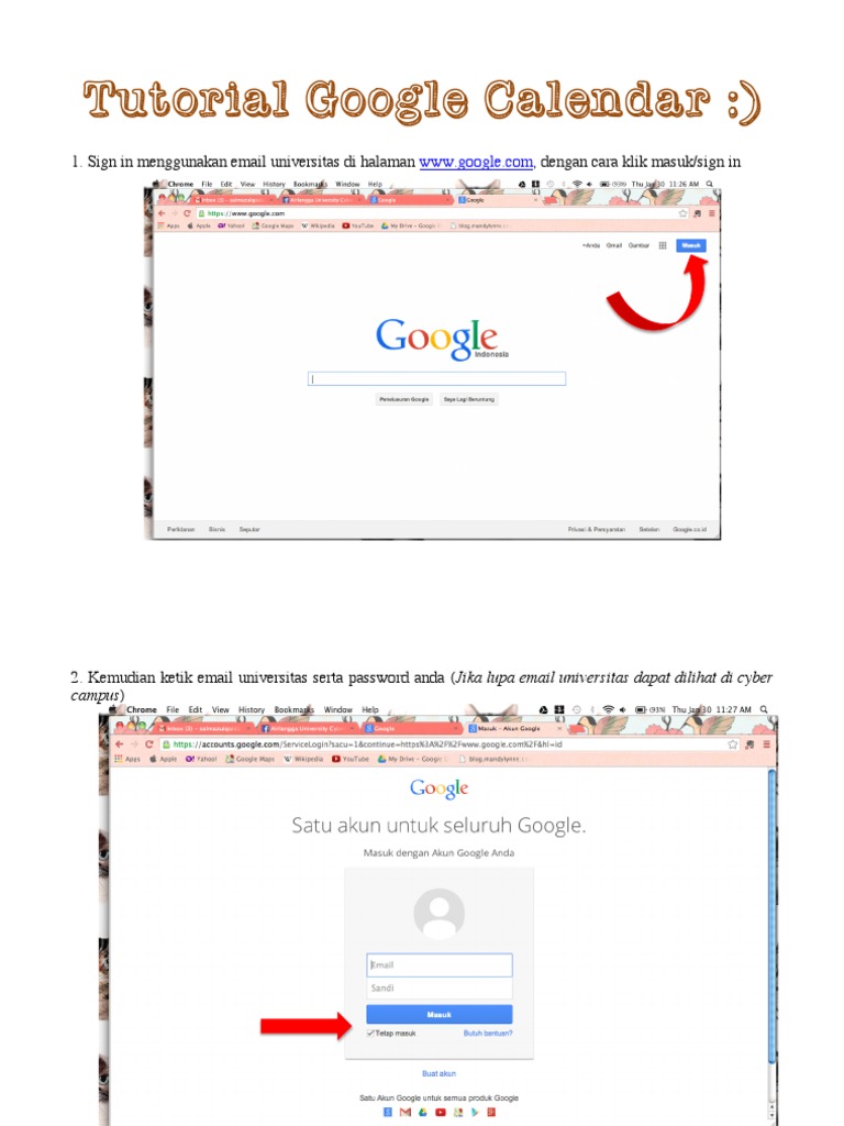 Tutorial Google Calendar | PDF