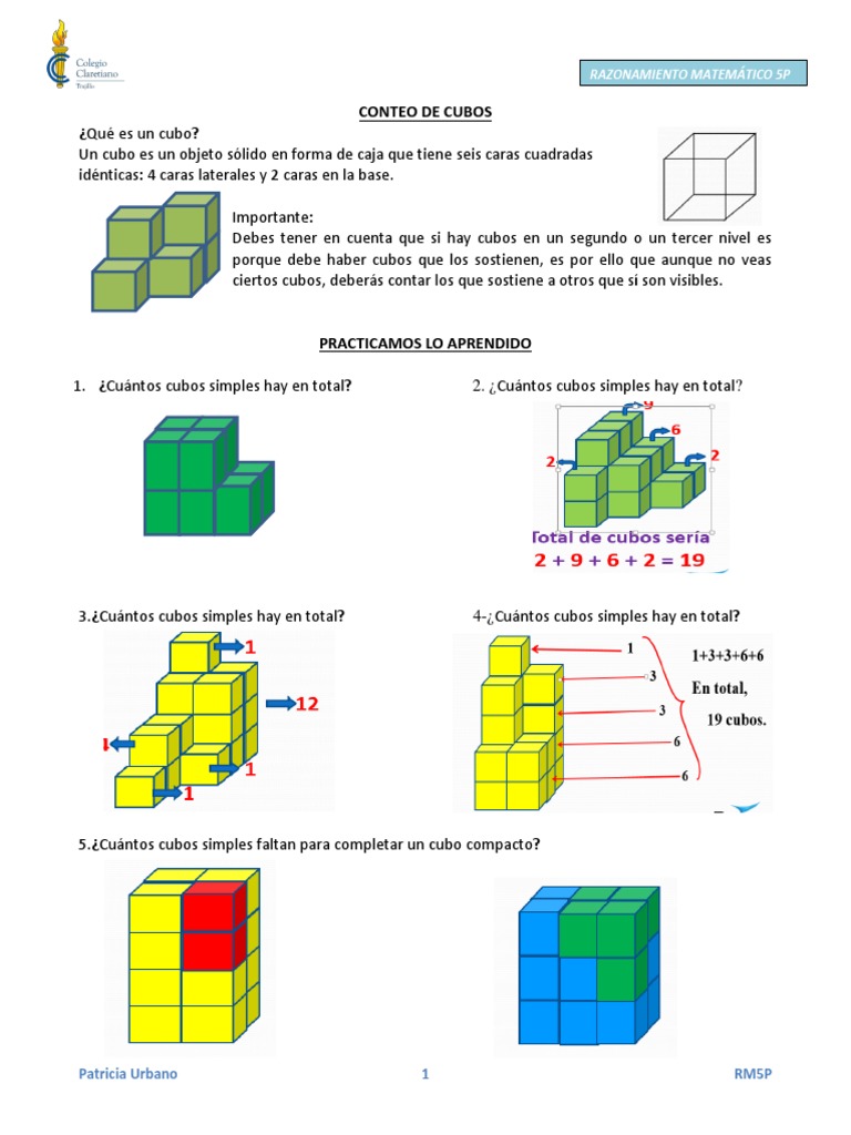 Conteo de Cubos | PDF | Enseñanza de matemática | Science