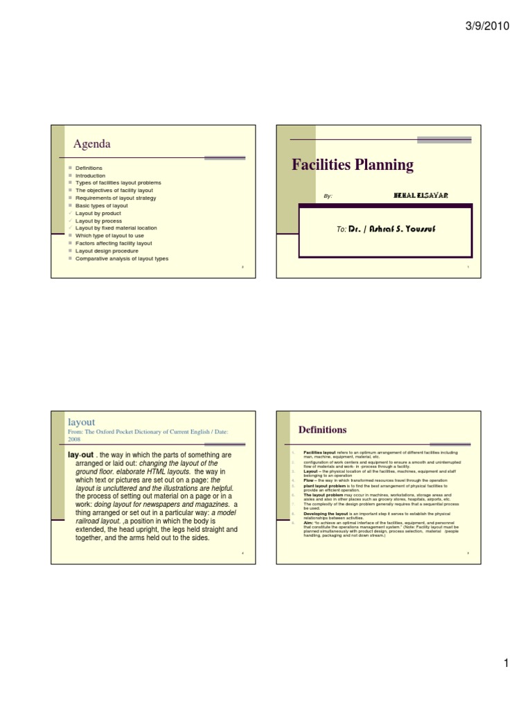 Facility Layout Planning Overview | PDF | Design | Retail