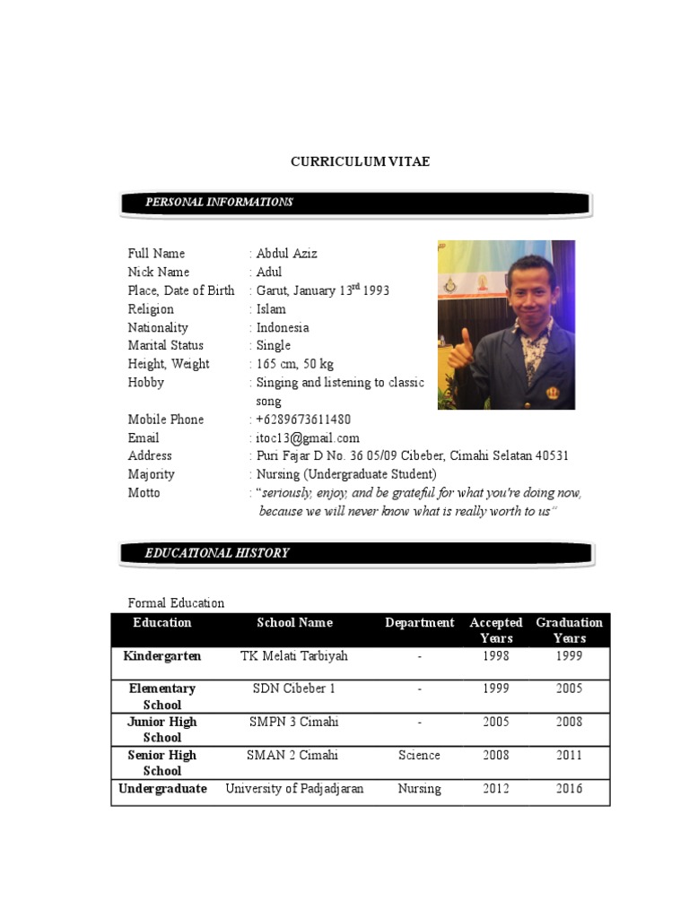 CV Abdul Aziz | Download Free PDF | Academia | Communication