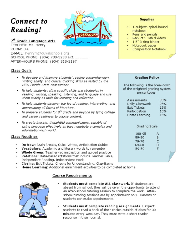 7th Grade Language Arts Class Overview | PDF
