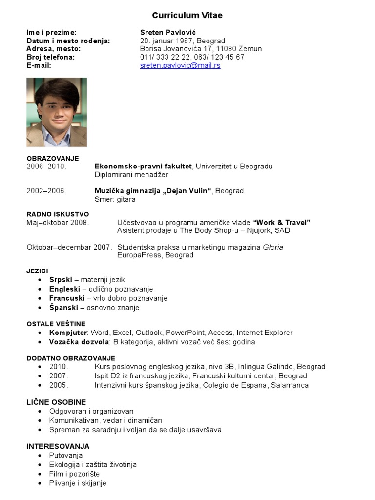 Primer CV Sajampraksi | PDF