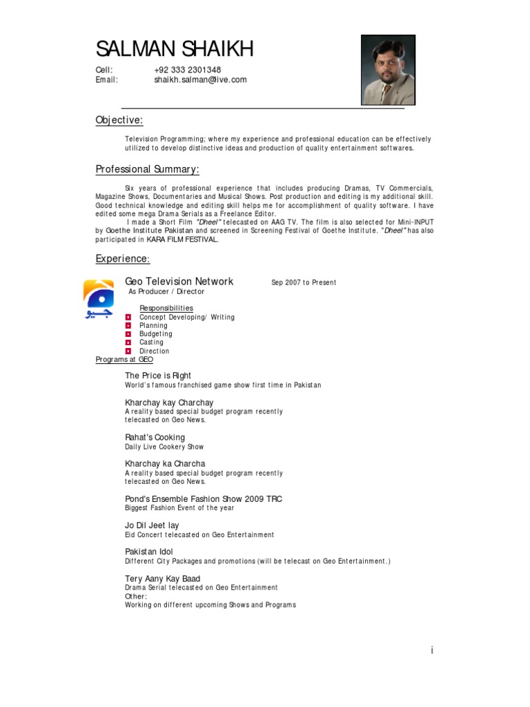 Salman Shaikh CV | PDF | Al Jazeera | Mass Media