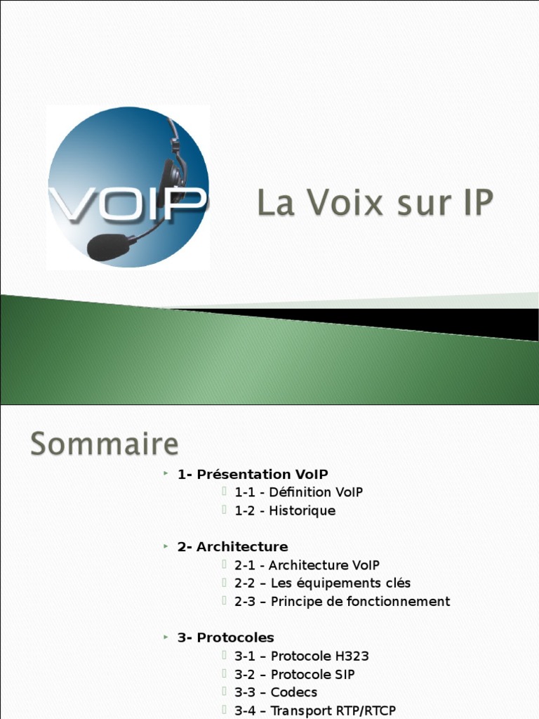 Guide Complet de la VoIP : Architecture et Protocoles | PDF | Voix sur ...