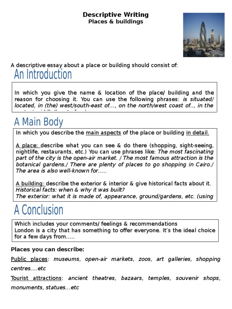 Descriptive Writing Places N Buildings | PDF | London | Brown