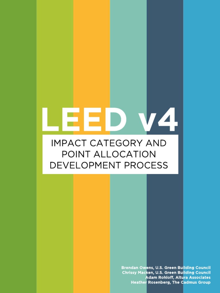 LEED v4 Impact Category and Point Allocation Process - Overview - 0 ...