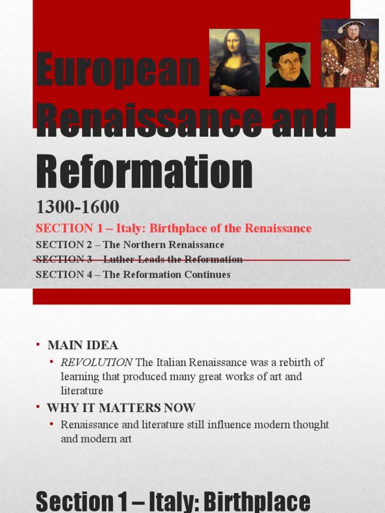 Chapter 17: Renaissance and Reformation | PDF | Renaissance | Humanism
