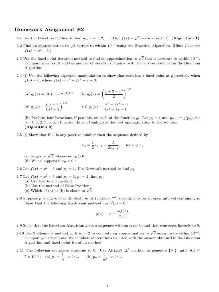 Bisection Method | PDF | Mathematics Of Computing | Computer Programming
