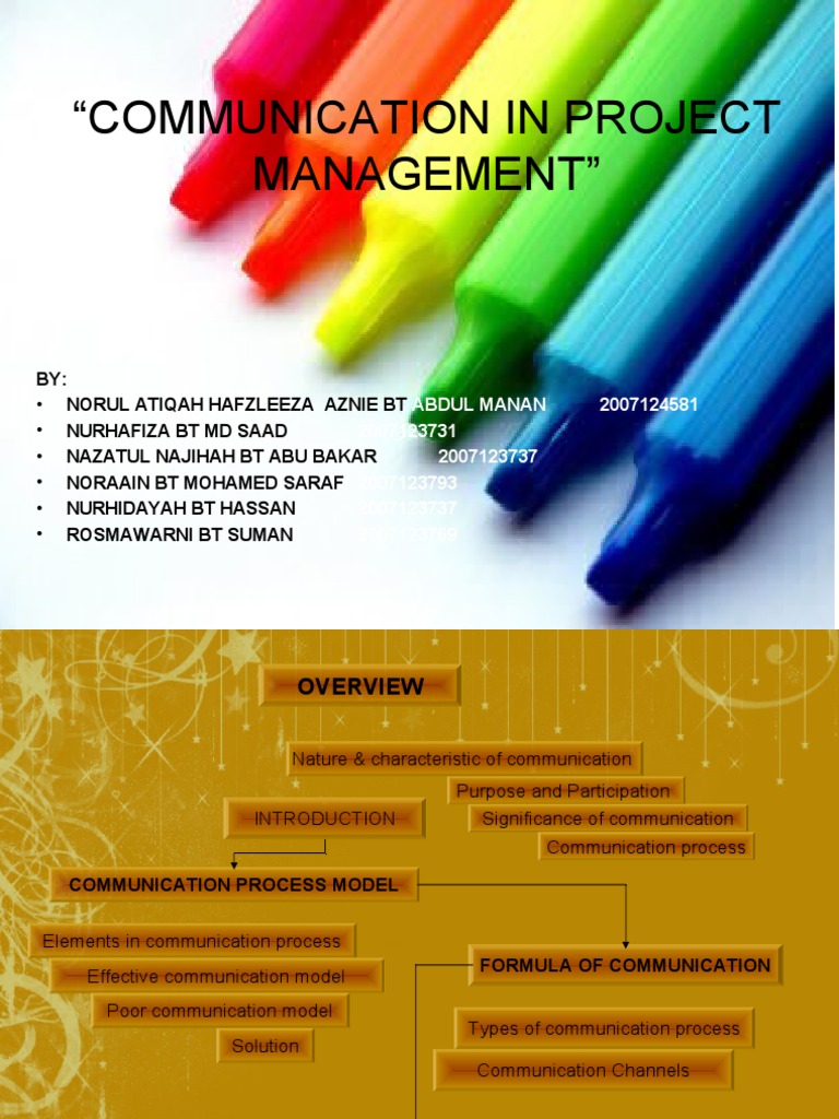 Communication in Project Management | PDF | Code | Communication