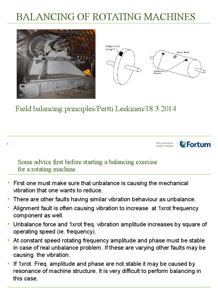 Balancing of Rotating Machines | Mass | Turbine