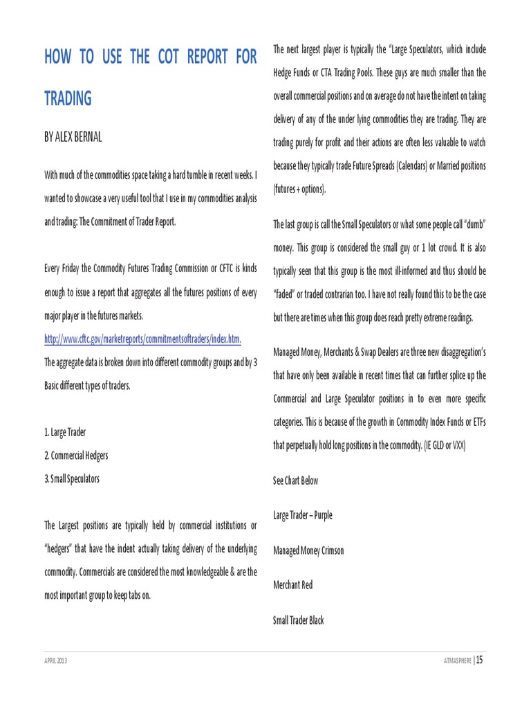 COT Index Indicator | PDF | Futures Contract | Speculation