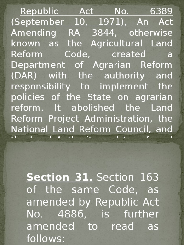 RA No. 6389 | Download Free PDF | Lease | Public Sphere