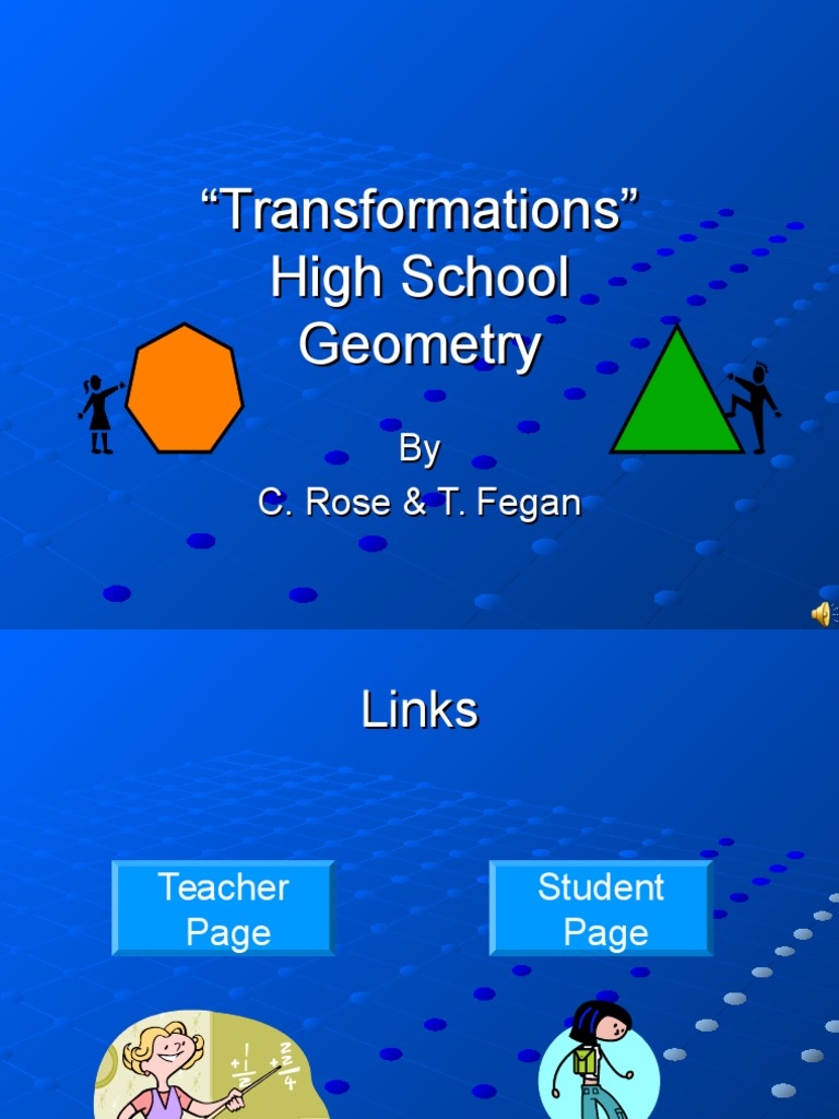 " Transformations" High School Geometry | PDF | Vertex (Graph Theory ...