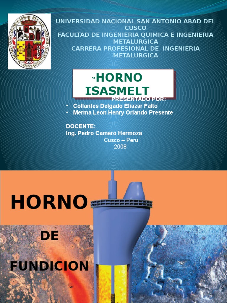 Horno Isasmelt | PDF | Cobre | Fundición