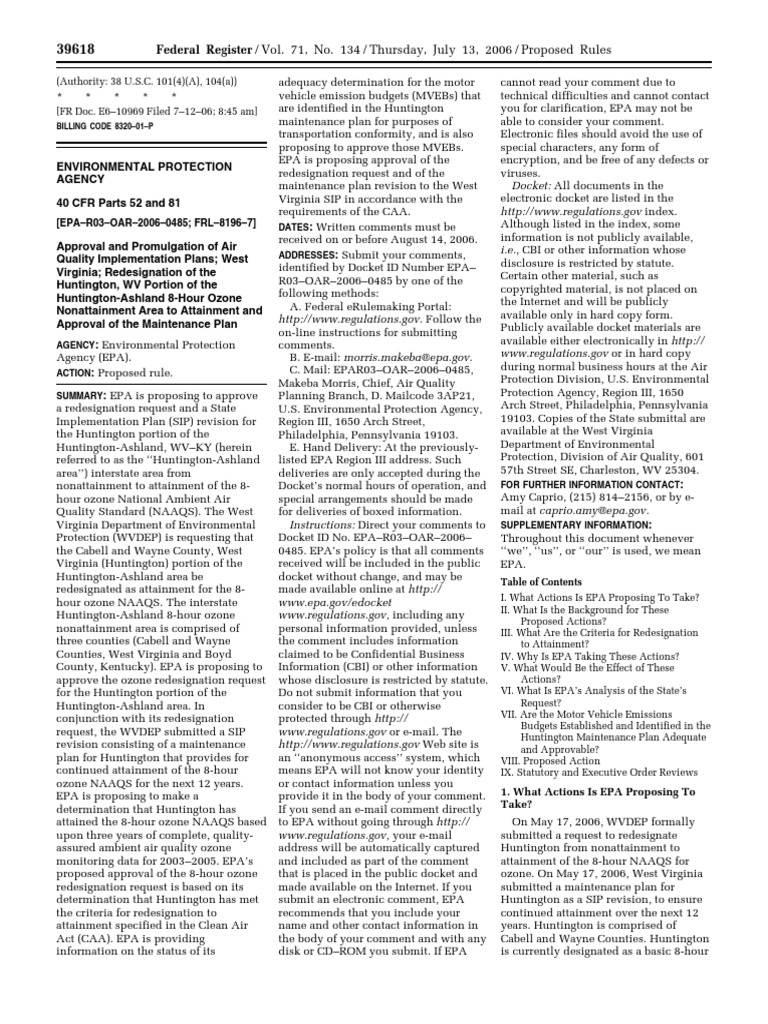 Federal Register / Vol. 71, No. 134 / Thursday, July 13, 2006 ...