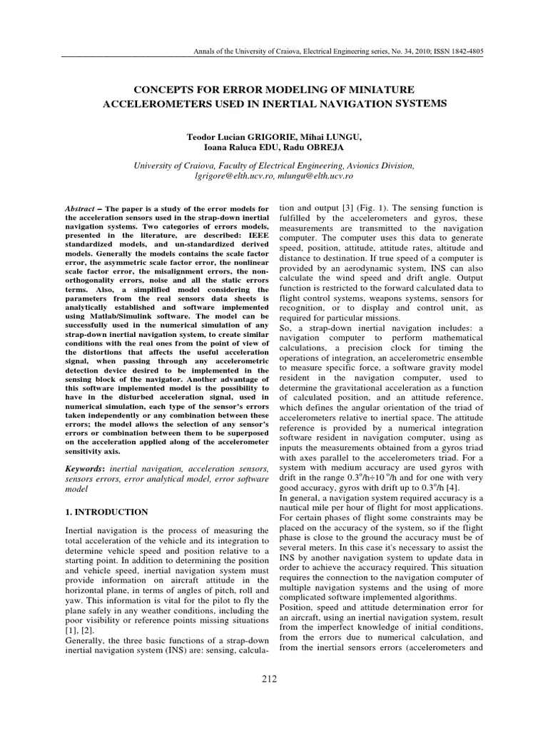 Inertial Navigation | PDF