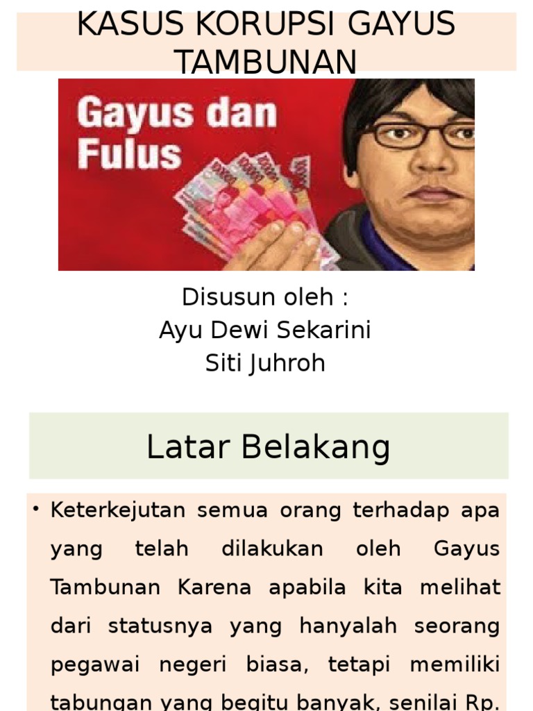 Gayus | PDF | Pengelolaan Keuangan & Uang