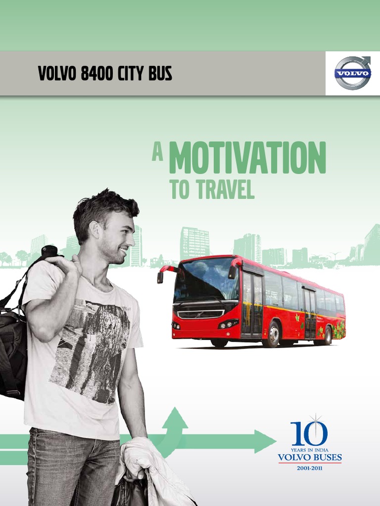 Volvo 8400 City Bus Brochure For Sales Kit | Download Free PDF | Bus ...