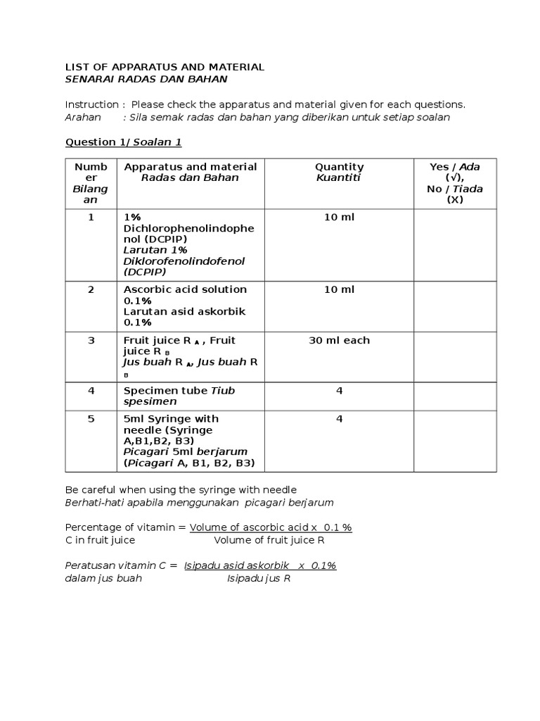 Amali Wajib Soalan 2 F4-Biologi | PDF