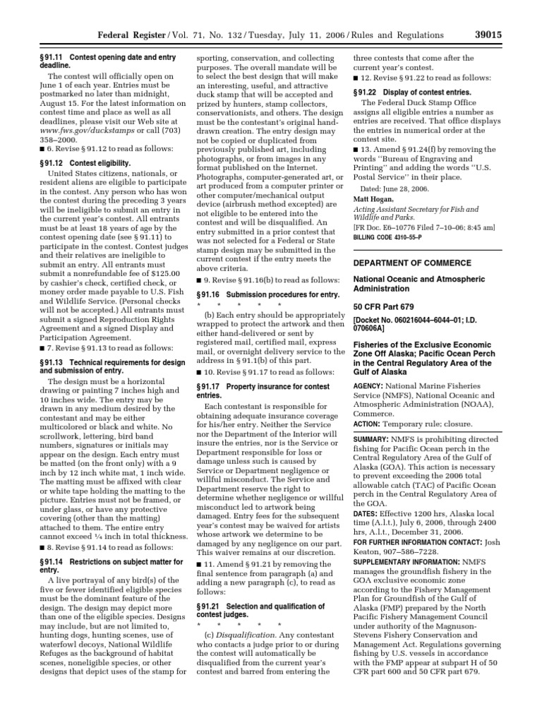 Rule: Fishery Conservation and Management: Alaska Fisheries of ...